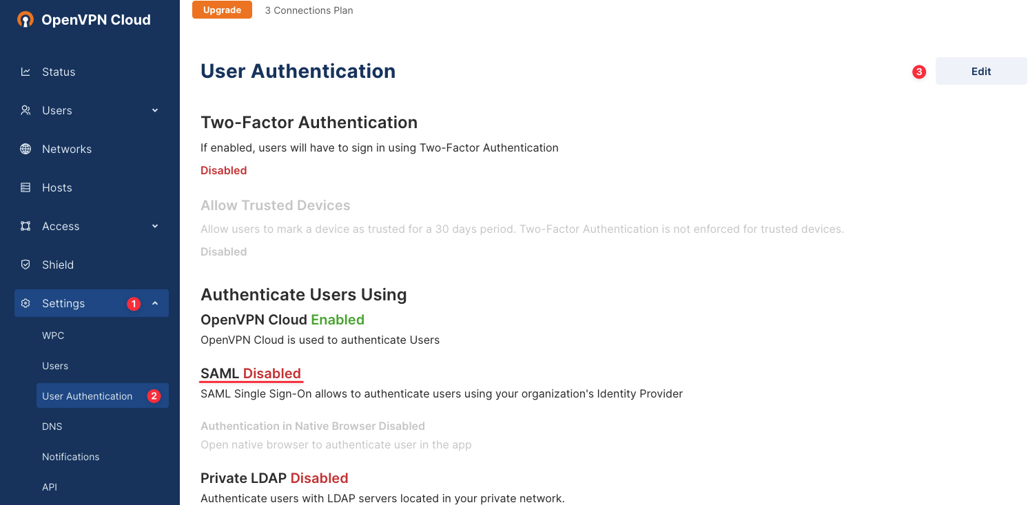 OpenVPN SAML Integration